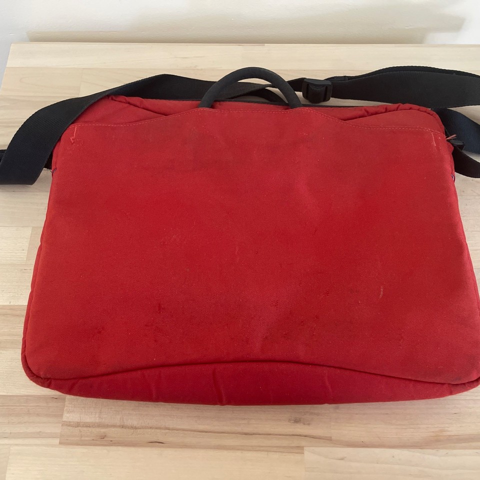Crumpler Red Laptop Bag (Reginald Transfer Style) | Padded | Work ...