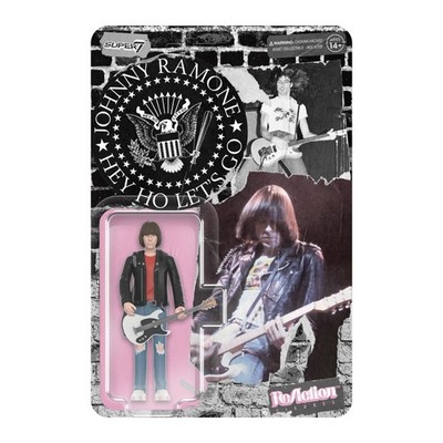 The Ramones Super7 Johnny Ramone - 3.75 Johnny Ramone Action Figure w ...