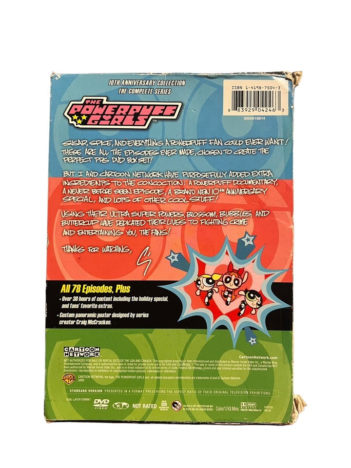 The Powerpuff Girls: The Complete Series [10th Anniversary Collection ...