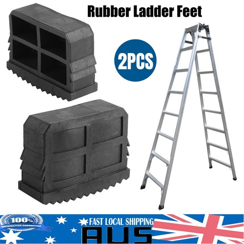 2Pcs Replacement Rubber Step Ladder Safety Feet Non-slip Ladder Pads ...