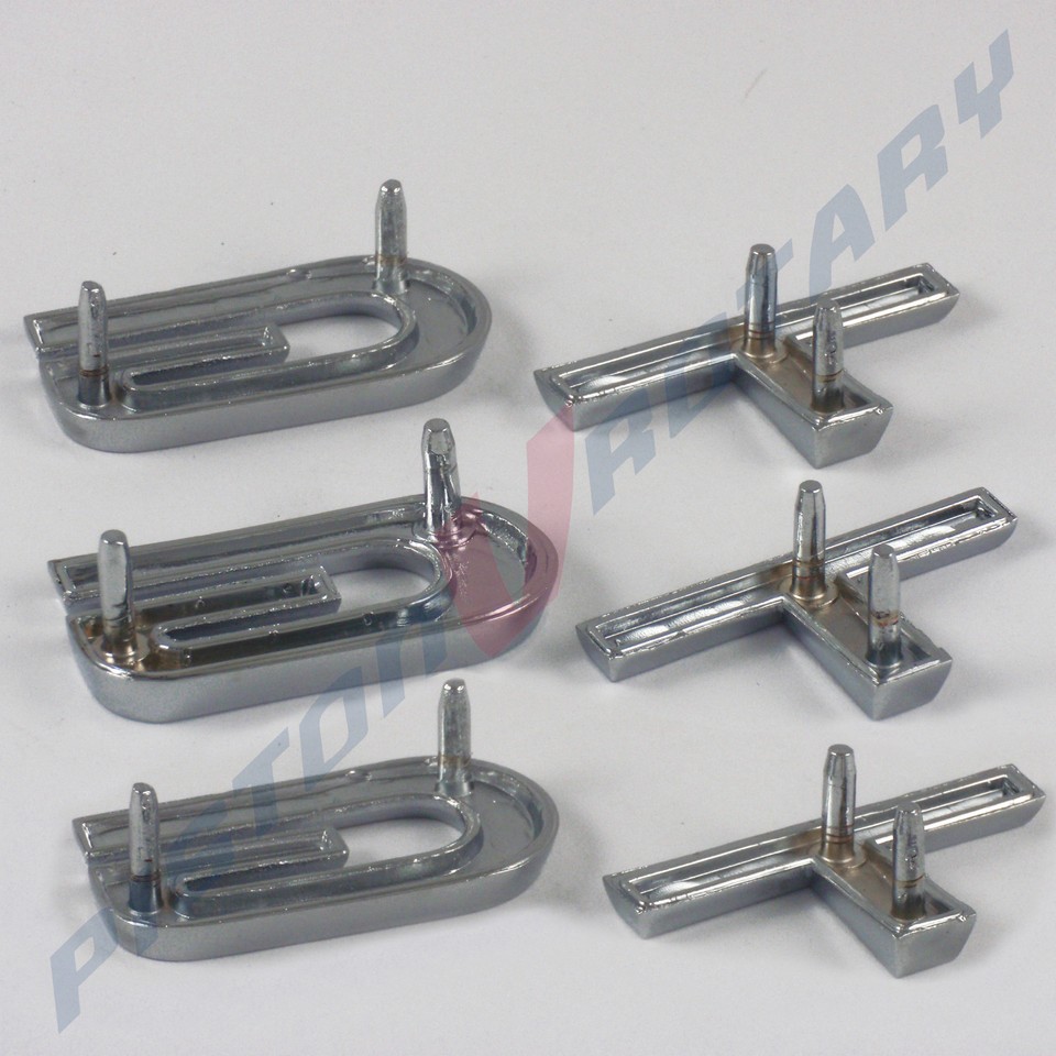 GT Bonnet Boot Pillar Badge Letter Sets x3 , Chrome NEW for XT Ford ...