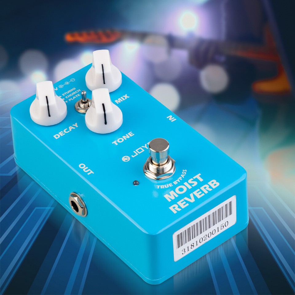 JOYO Digital Reverb Pedal with Multi Reverb Effects Guitar Pedal ...