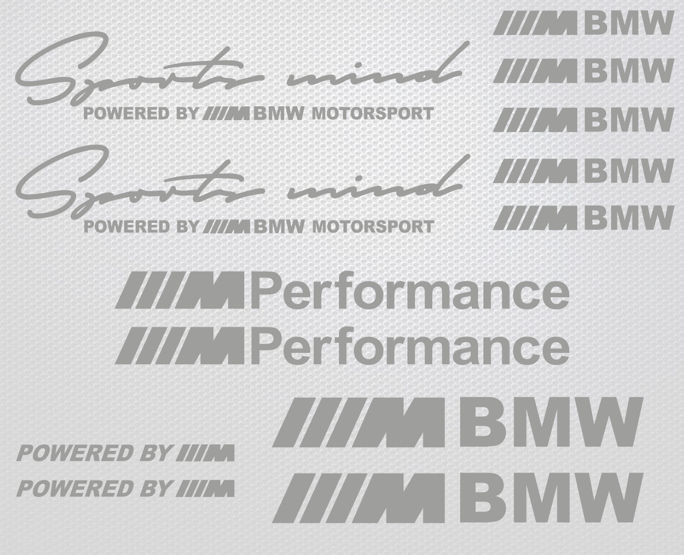 BMW decals Sports Mind Vinyl M Performance Sticker M3 M5 M6 Auto sport ...