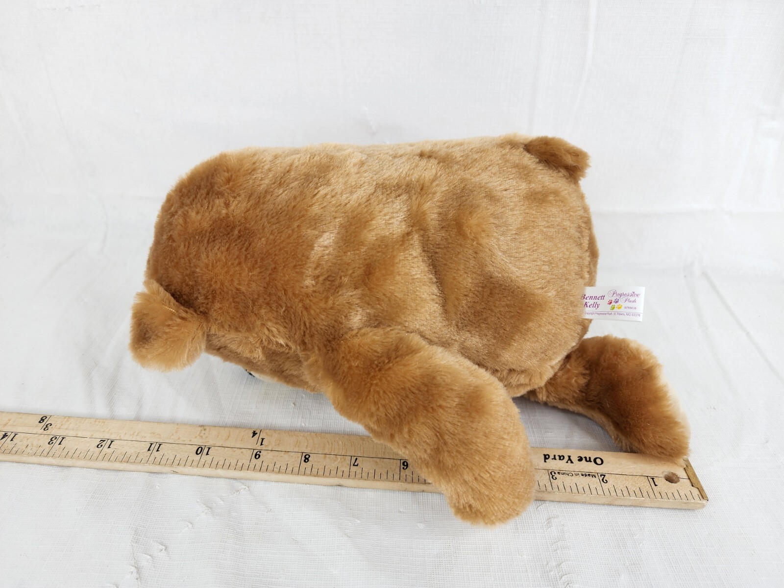 Progressive Bennett Kelly Brown Chubby Teddy Bear Plush Stuffed Toy 9 ...