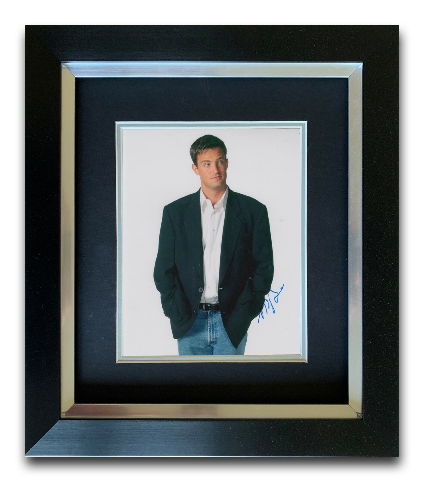 MATTHEW PERRY HAND SIGNED FRAMED PHOTO DISPLAY - FRIENDS AUTOGRAPH. | eBay