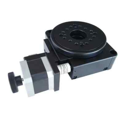 Precision Hollow Worm Gear Motorised Rotary Stage Electrically ...