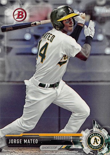 Jorge Mateo baseball card Lot of 25 Rookie 2017 Bowman #BD50 now ...