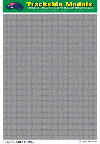 Trackside Models HO Scale Grey Paving Printed Sheet 2per pack - TSGP1 ...