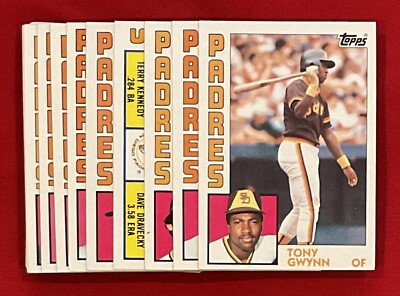 1984 Topps SAN DIEGO PADRES Team Set NM+ (AdRoxCards) | eBay