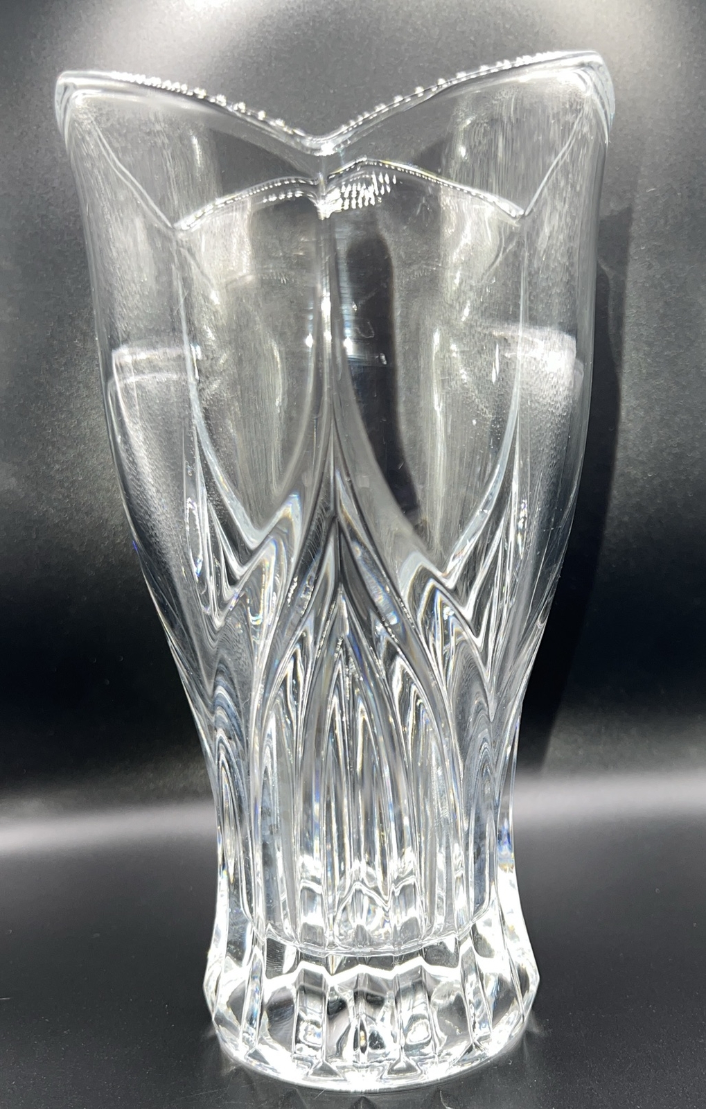 Ancona by Cristal D'arques Durand Crystal Vase Glass Cut 7.5 Inches | eBay