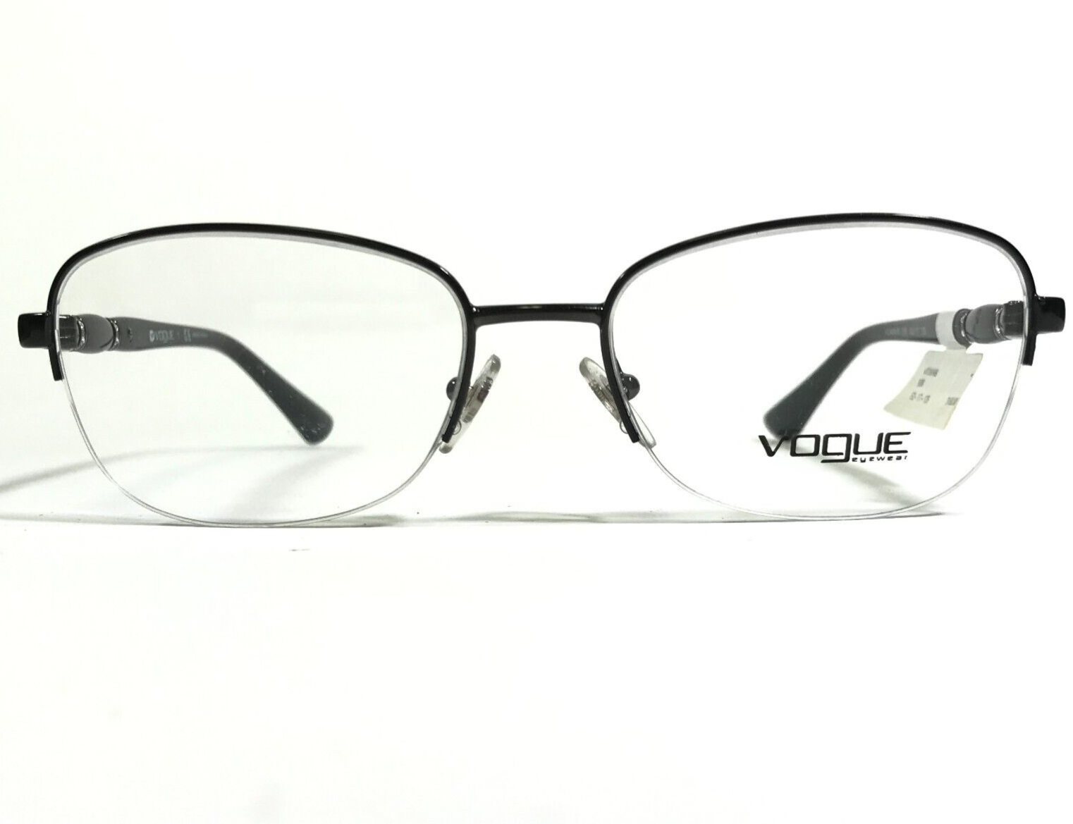 Vogue Eyeglasses Frames VO 3936-B 938 Black Square Half Rim 52-17-135 ...