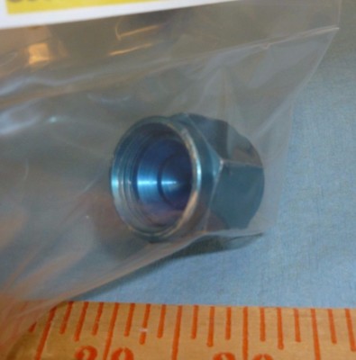 AIRCRAFT FITTING p/n AN929-8D ALUMINUM CAP 3/4" x 16 THREAD, 1/2" TUBE ...