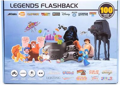 AtGames Legends Flashback Retro Video Game Console 100 Games with ...