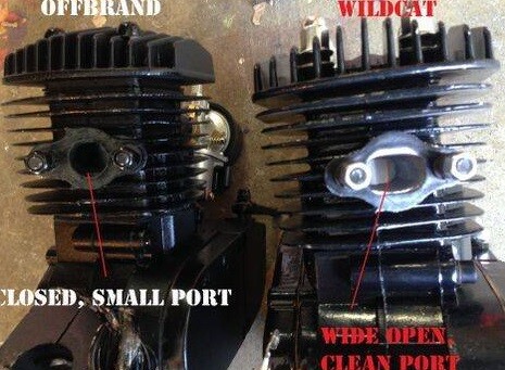AUTHENTIC Wildcat™ PK80 Runwell 80cc/66cc Motorized Bike Kit Motor ...