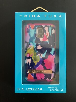 Trina Turk Dual-Layer Case for Samsung Galaxy S5 - Blue Floral | eBay
