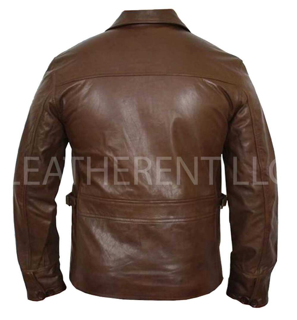Starsky & Hutch Stylish Ben Stiller David Starsky Casual Brown Leather ...