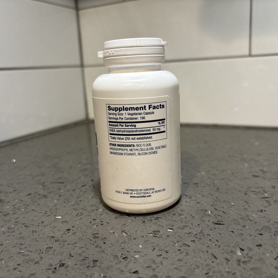 Eurovital DHEA 50mg 180 Vegetarian Capsules Exp 06/25 | eBay