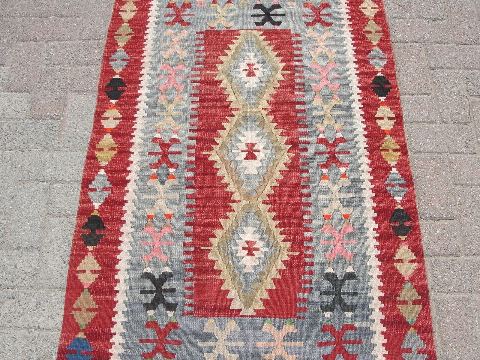 Turkish Wool kilim, rugs for living room, kelim teppich, Tapi | eBay