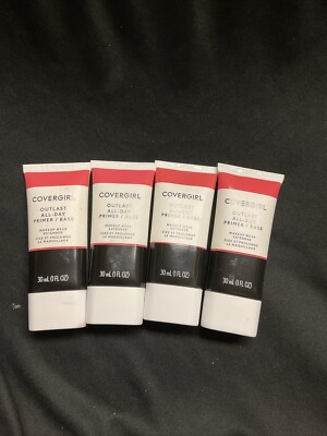 Lot Of 4 CoverGirl Outlast All-Day Primer Makeup Wear Extender ~ 1 Fl ...