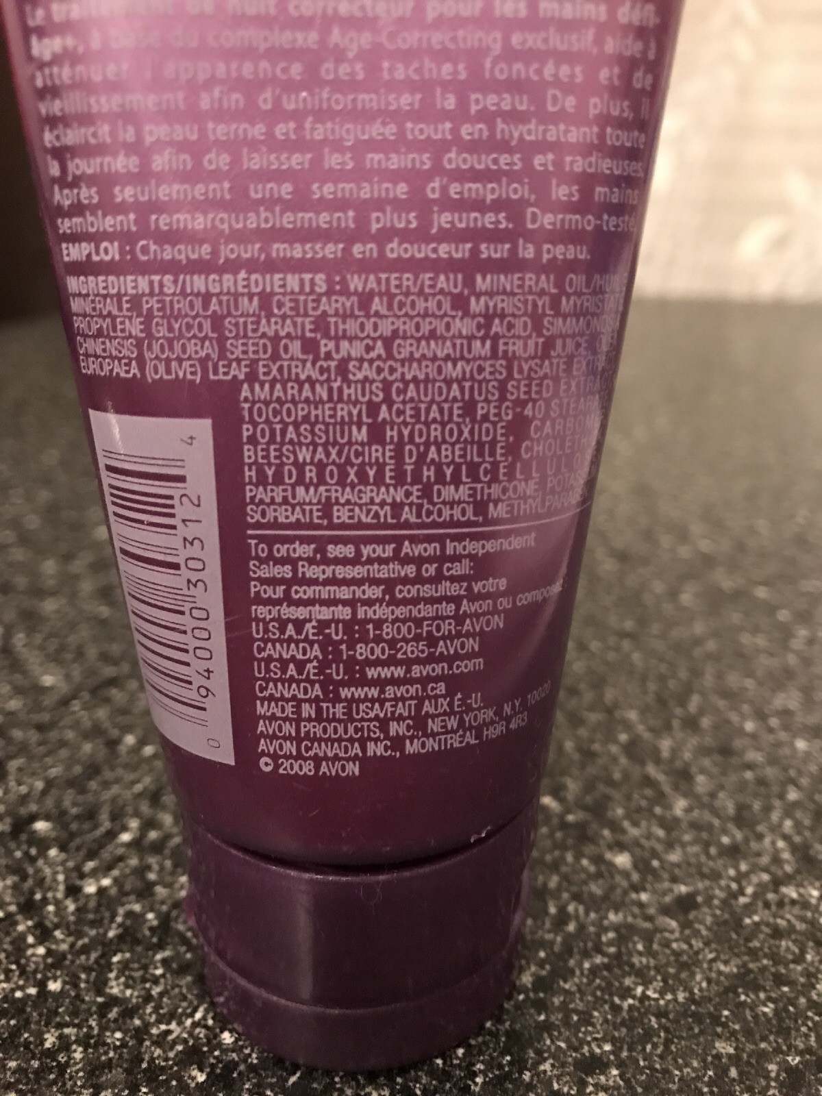 AVON RENEW & REFRESH Age-Defying Overnight Corrective HAND TREATMENT ...