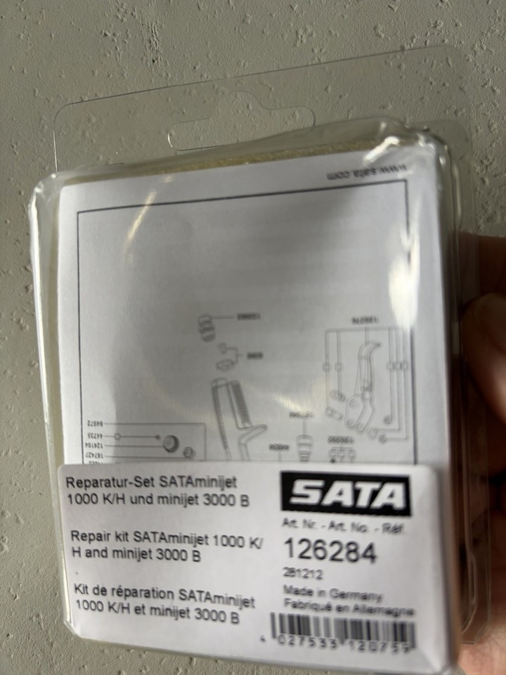 SATA 126284 Minijet 1000K/H - Minijet 3000 B HVLP Repair Kit - Genuine ...