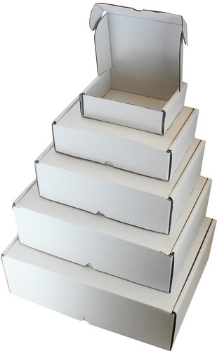 WHITE BOXES C5 A5 C4 A4 C3 A3 SHIPPING PACKAGING CARDBOARD CARTON GIFT ...