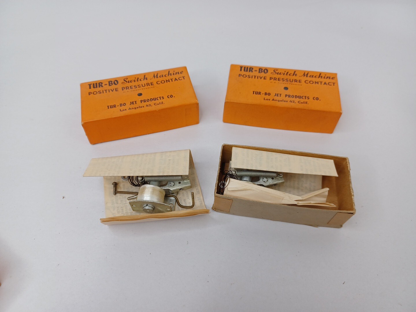 HO scale track switch machine motor twin coil TUR-BO Jet Products Lot ...