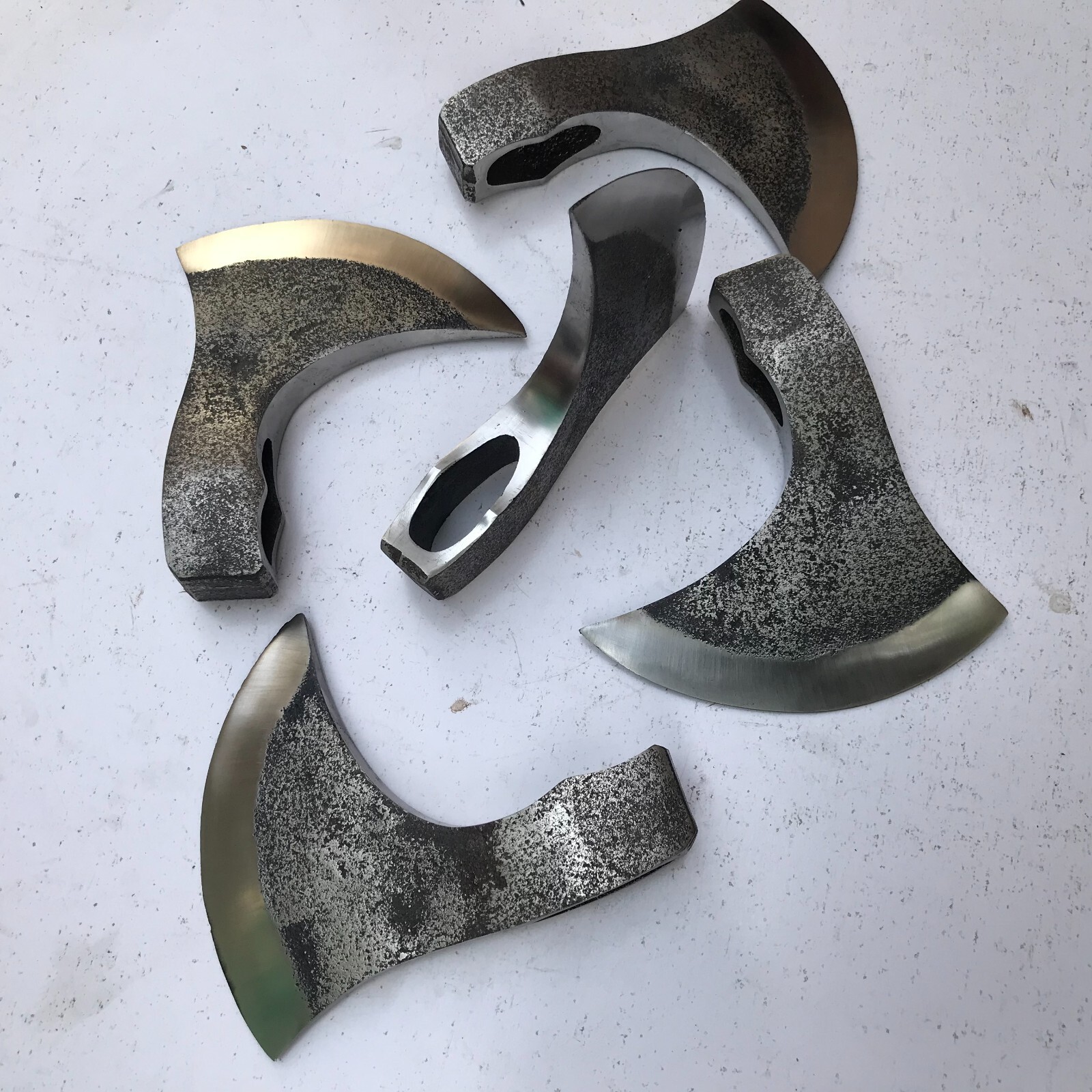 Vintage lot of 5 single bit axe heads - Viking Odin axe Head - Beard ...