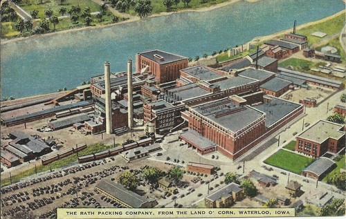 OLD VINTAGE THE RATH PACKING COMPANY IN WATERLOO IOWA LINEN POSTCARD | eBay