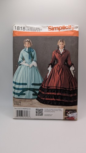 Simplicity 1818 Andrea Schewe Design Misses' Civil War Costume Pattern ...