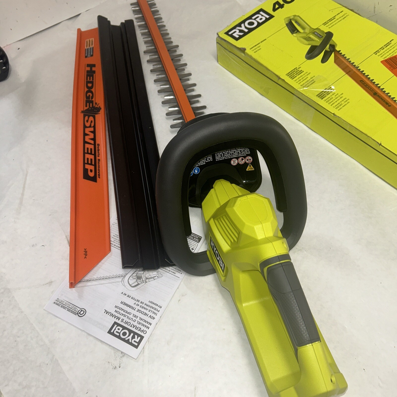 RYOBI 40V 24 in. Cordless Battery Hedge Trimmer (Tool Only) B572 | eBay