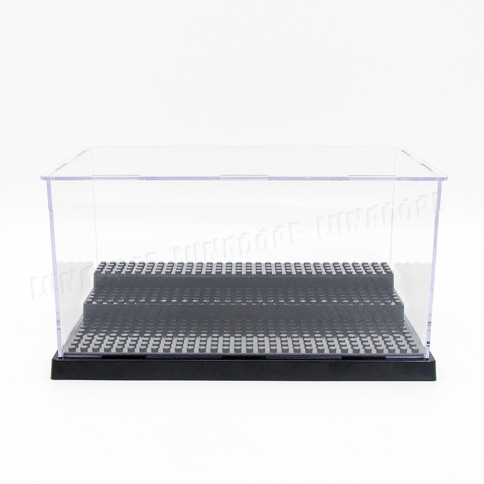 Acrylic Display Case Steps Box Showcase Mini Figures Storage Building ...