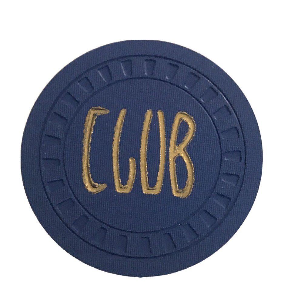 Vintage Casino Chip Blue B & D Club Illegal Gambling Poker Chip Lebanon ...