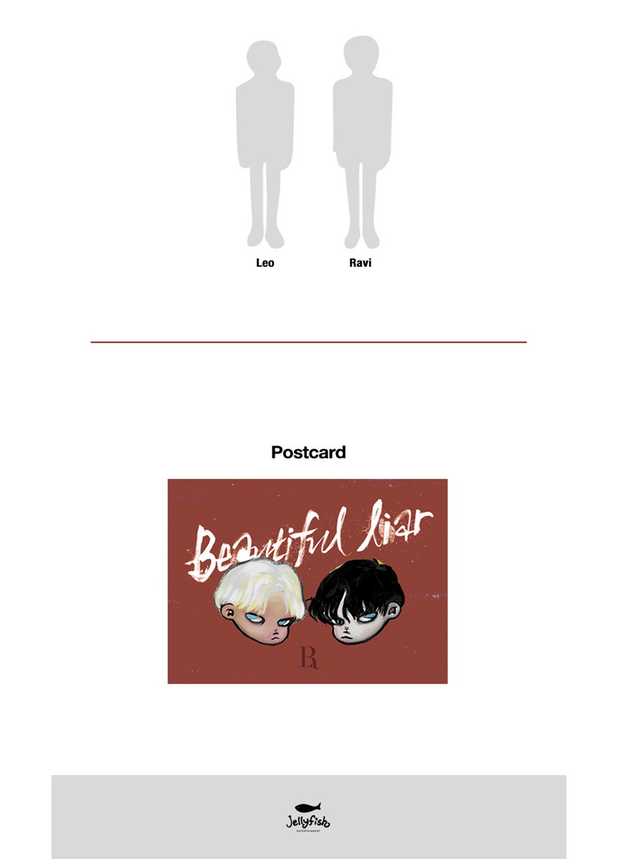 VIXX LR [BEAUTIFUL LIAR] 1st Mini Album CD+PhotoCard+Sticker+Paper Doll ...