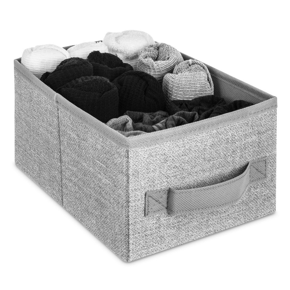 Collapsible Foldable Canvas Storage Folding Box Fabric Cube Cloth ...