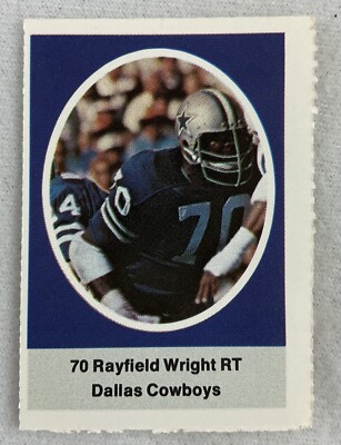 NFL 1972 Sunoco Football Stamp-Dallas Cowboys-Rayfield Wright (Fort ...