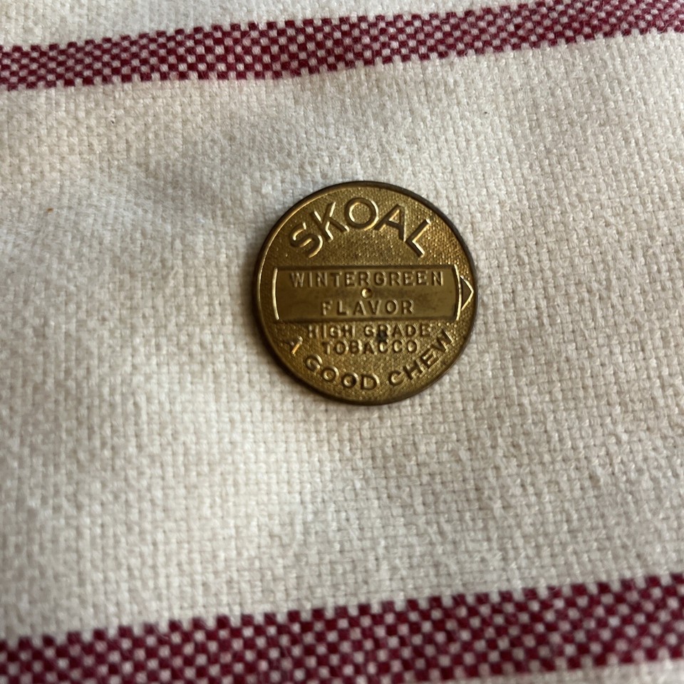 Vintage Skoal Advertising Coin Wintergreen A Good Chew Mint Token ...