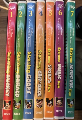 Walt Disney’s Classic Cartoon Favorites DVD Set DVDs 1-7 Lot | eBay