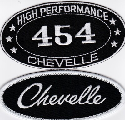 CHEVY 454 CHEVELLE SEW/IRON ON PATCH EMBLEM BADGE EMBROIDERED MALIBU | eBay
