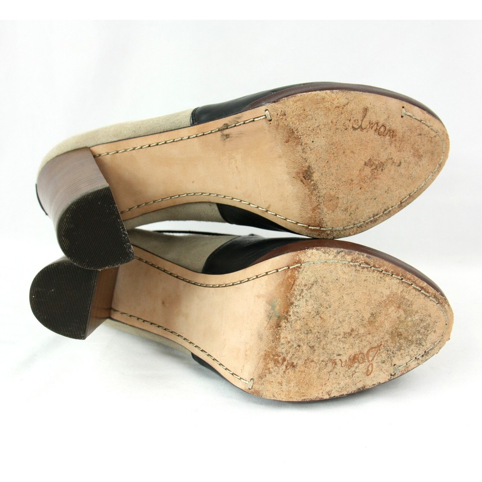 Sam Edelman Lulu Leather Suede Platform Slip In Ankle Boots Booties ...
