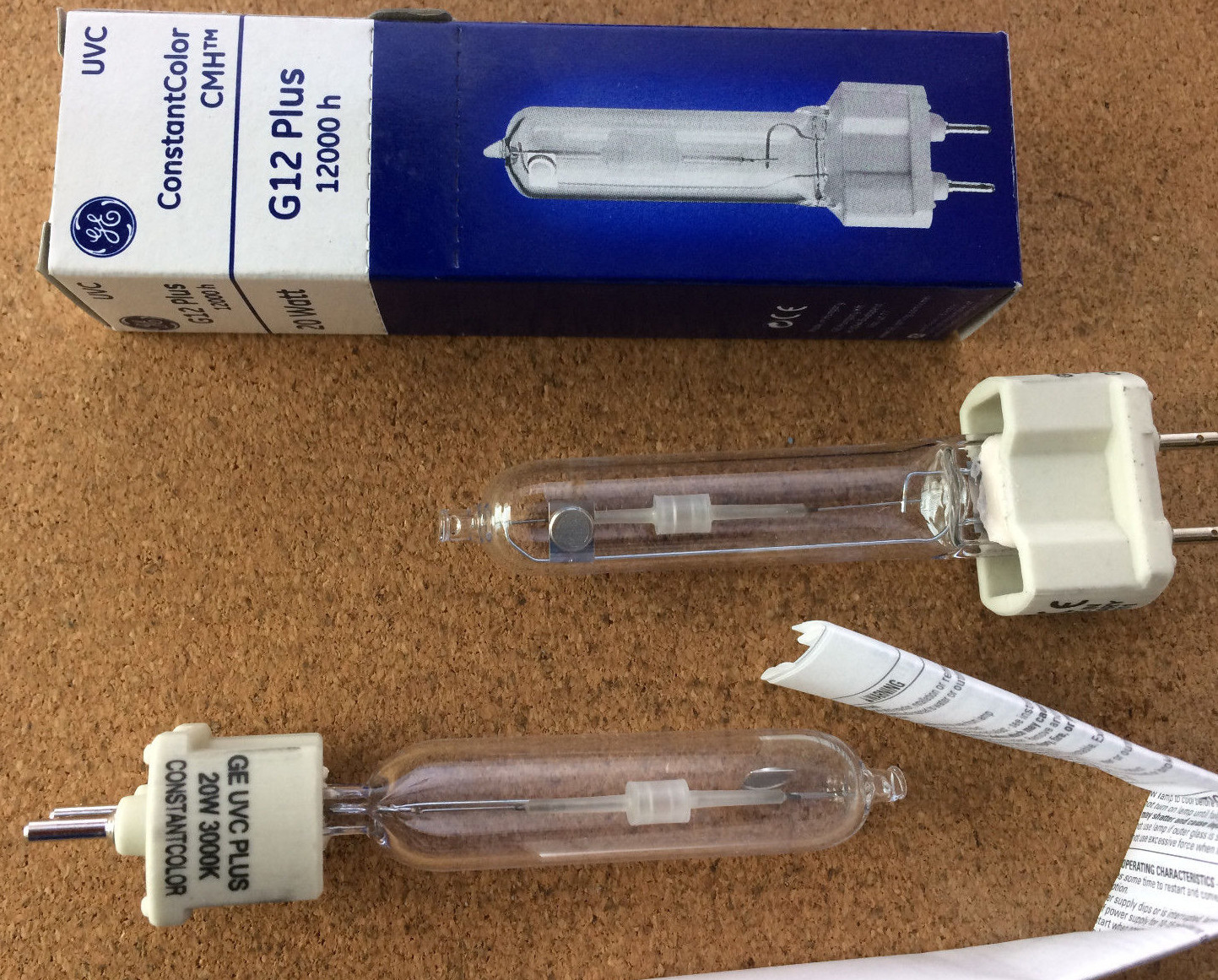 20W 3000K G12 Lamp 830 CMH-T CMH20/T/UVC/U/830/G12 Plus GE 42708 Metal ...