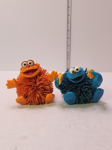 Vintage Sesame Street Cookie Monster Koosh Ball Sesame Street Zoe ...