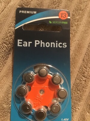 New in package ear phonics hearing aid batteries eight pack | eBay