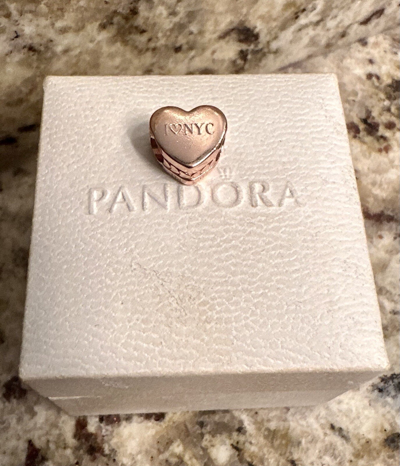 Pandora Authentic New York City Exclusive NYC Rose Go… - Gem