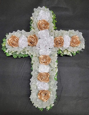 Eternal Funeral Flower Cross | eBay