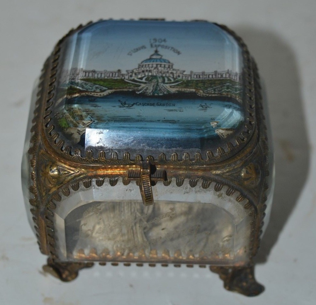 1904 ST. LOUIS EXPOSITION WORLDS FAIR "Graveyard Box" aka "Casket Box ...