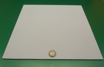 Kydex T Sheet White P3 Texture 1/8" Thick x 12" Wide x 12" Length, 3 ...