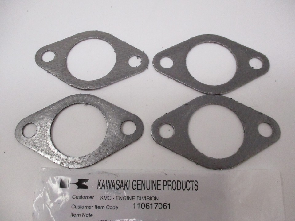 4 Genuine Kawasaki 11061-7061 Exhaust Muffler Gasket FX921V FXT00V | eBay