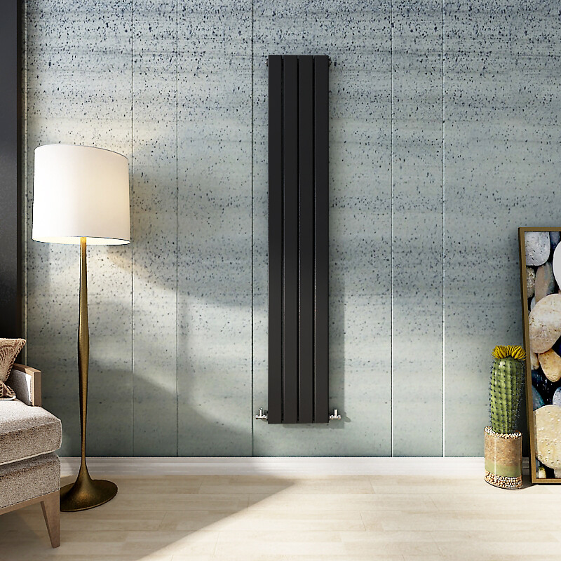 Modern Flat Panel Radiator Vertical Design Tall Upright Central Heating ...
