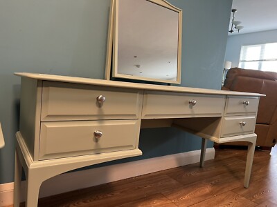 Vintage Mid Century Stag Minstrel 3 Mirror 5 Drawer Dressing Table ...